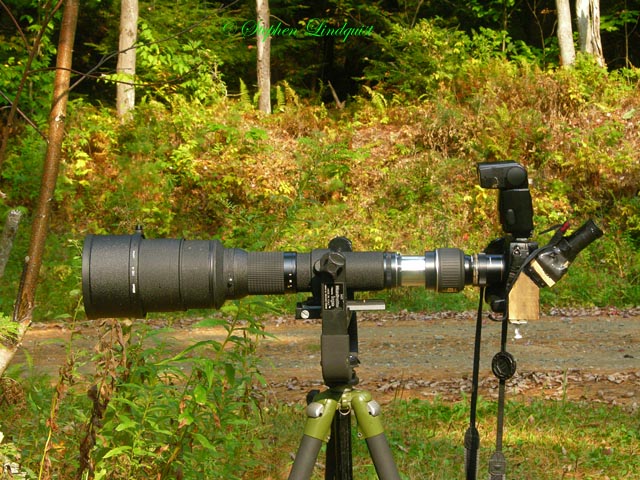 Nikon 600mm lens as telescope